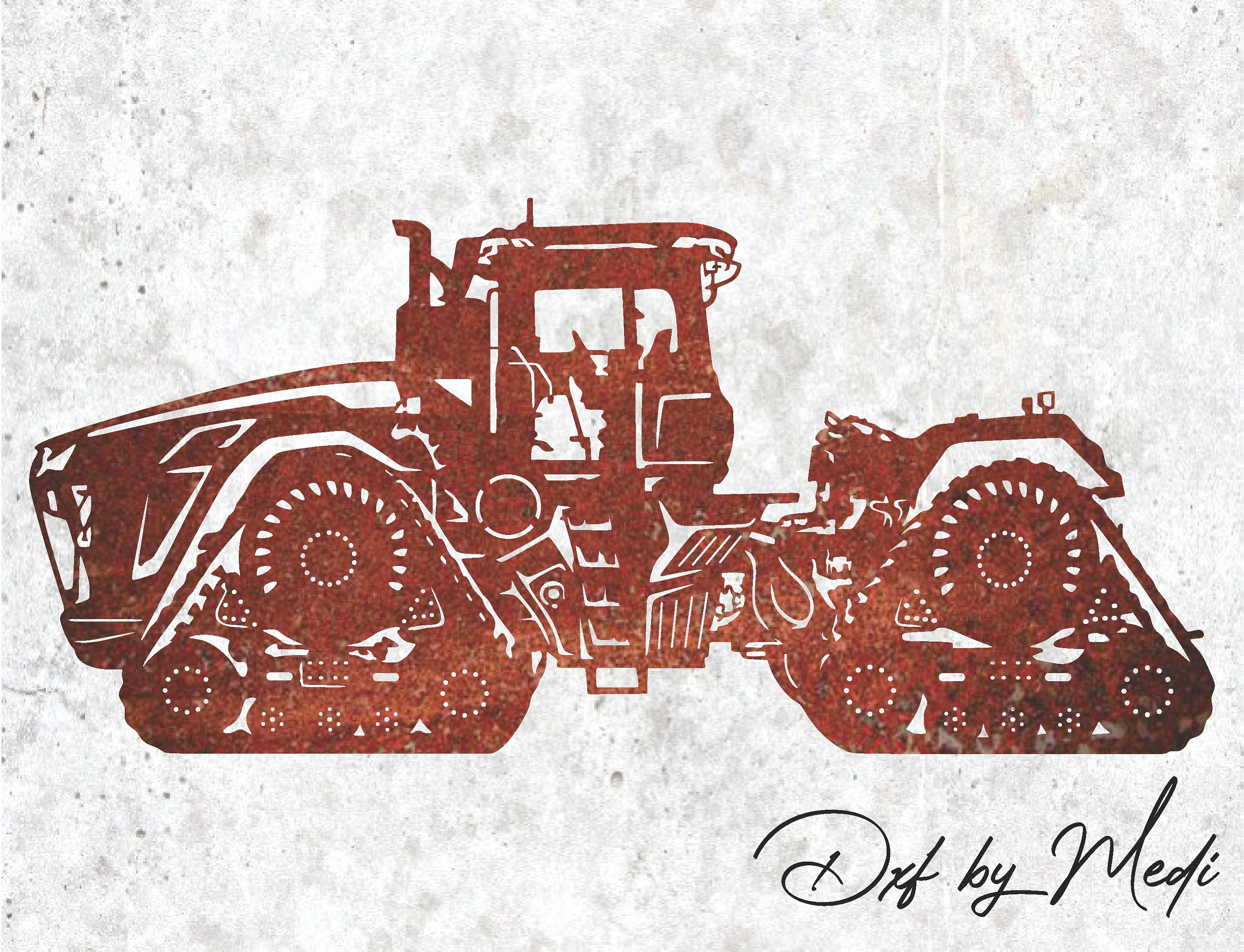 Tractor - DXF SVG File for Cnc Plasma Laser Cutting - Coastal Decor ...