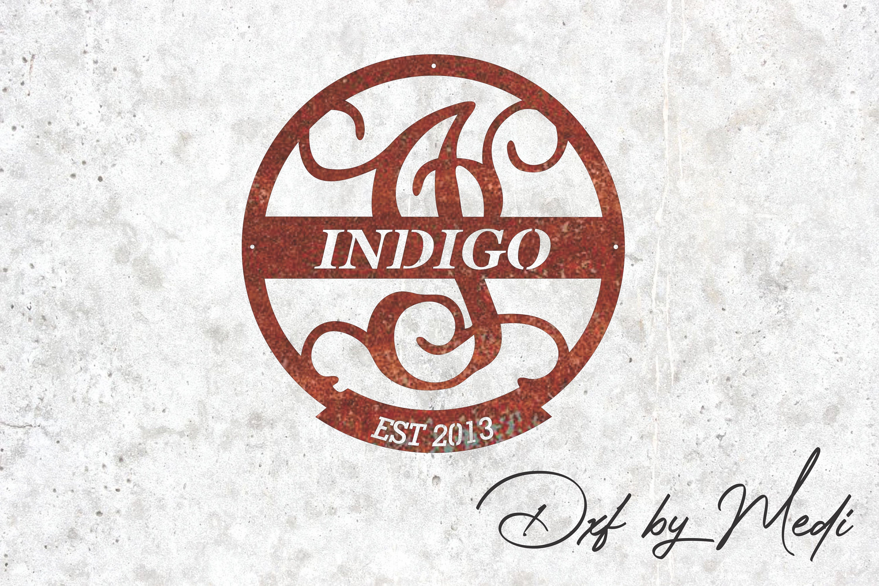 Split Letter I Monogram DXF SVG Files for Plasma Cnc Laser - Etsy