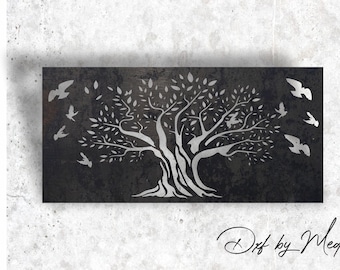 Tree Panel Design - SVG DXF Files for Plasma and Laser Cutting - Etsy