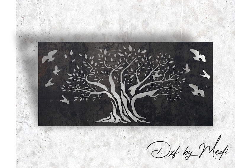 Tree Panel Design - SVG DXF Files for Plasma and Laser Cutting - Etsy