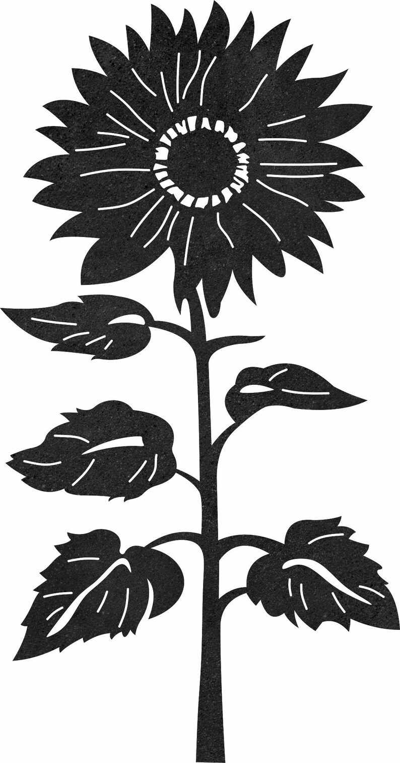 Sunflower SVG DXF Files for Plasma and Laser Cutting Digital Files ...