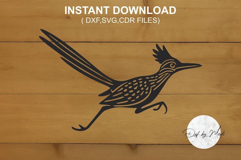 Roadrunner SVG DXF | Bird Silhouette Laser Cut File | CNC Plasma Art - Etsy