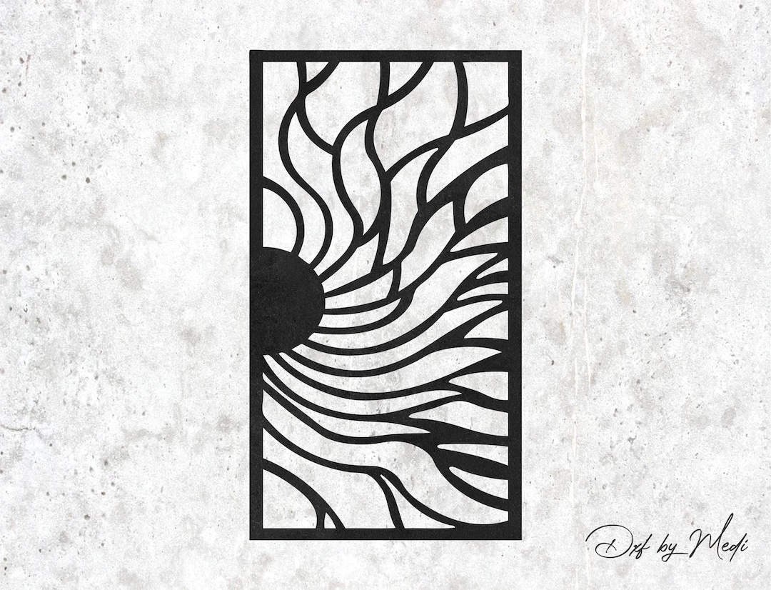 CNC Door Pattern: Decorative Wall Screen DXF SVG (digital Download) - Etsy