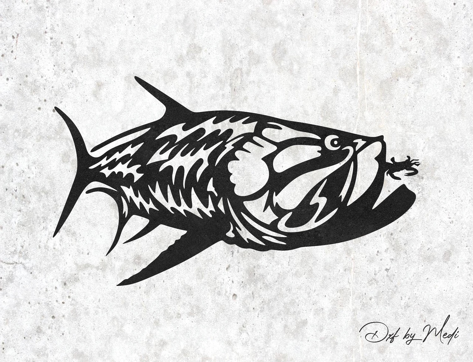 Tarpon Fish DXF & SVG Files | Ready-to-cut for CNC, Laser, Plasma ...