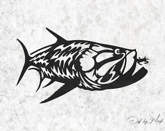 Snook Fish DXF & SVG Files | Ready-to-cut for CNC, Laser, Plasma ...
