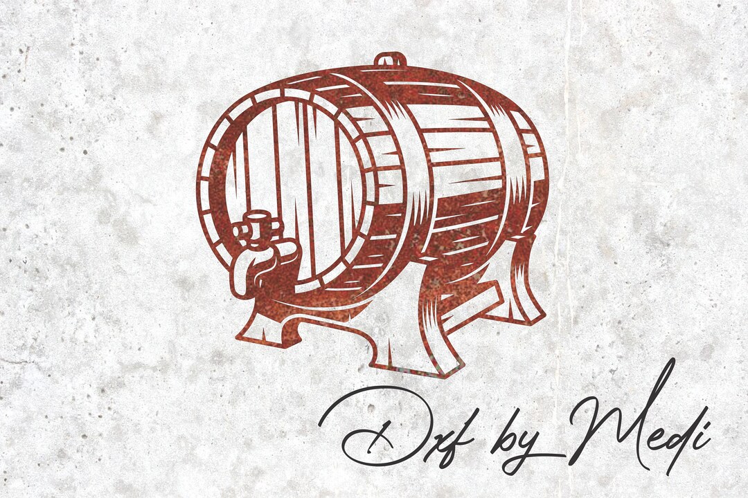 Beer Keg Barrel Metal Wall Art: CNC Plasma, Laser, Waterjet DXF SVG ...