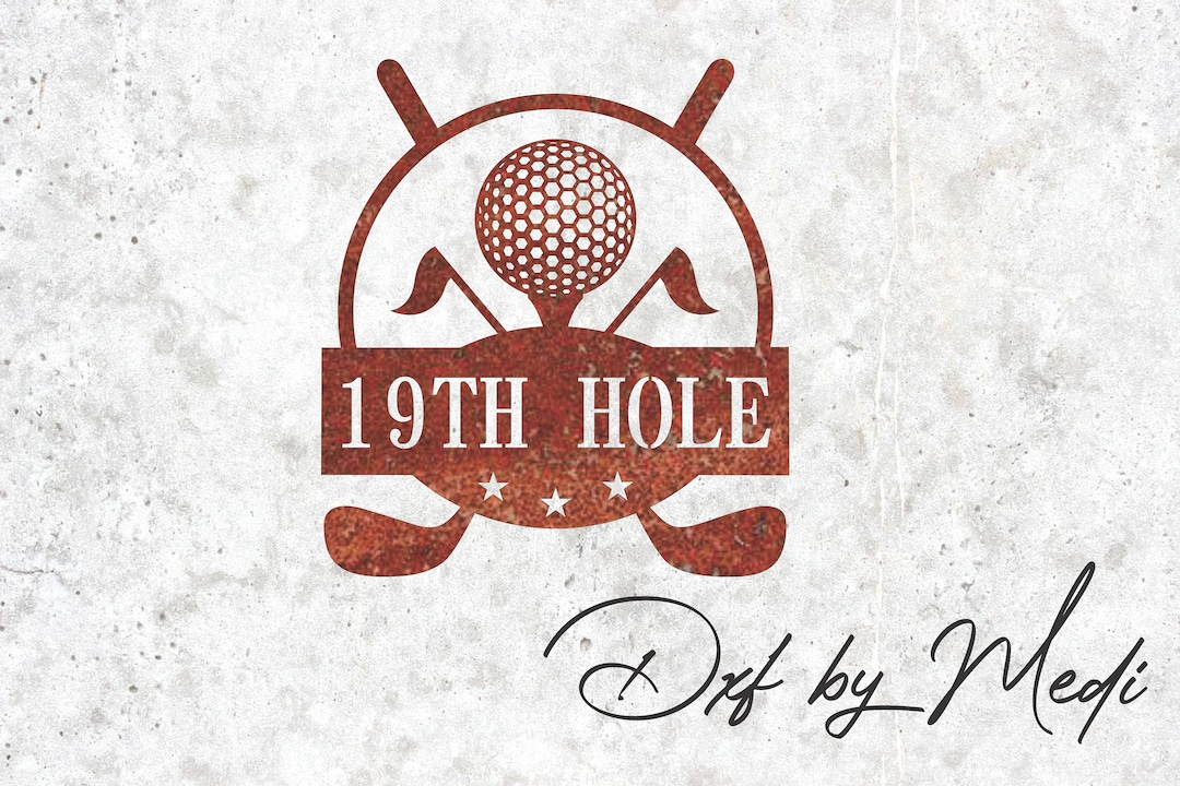 Golf Monogram Sign: Custom Name, CNC Plasma Laser Cut Files (SVG, DXF ...