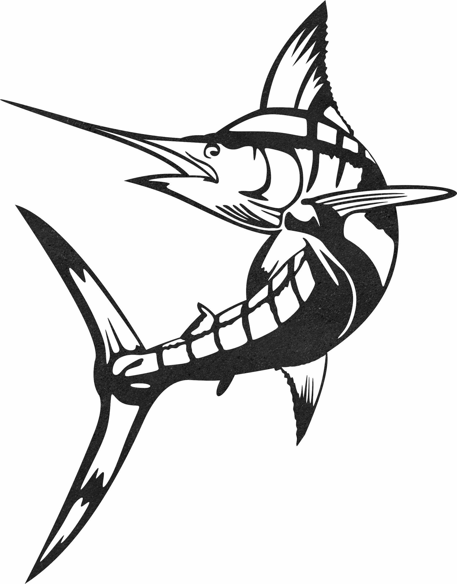 Marlin Fish DXF & SVG Files | Ready-to-cut for CNC, Laser, Plasma ...