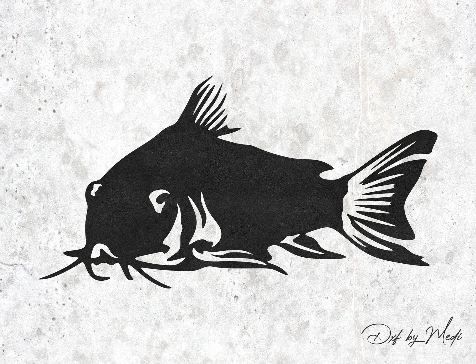 Catfish Fish DXF & SVG Files | Ready-to-cut for CNC, Laser, Plasma ...