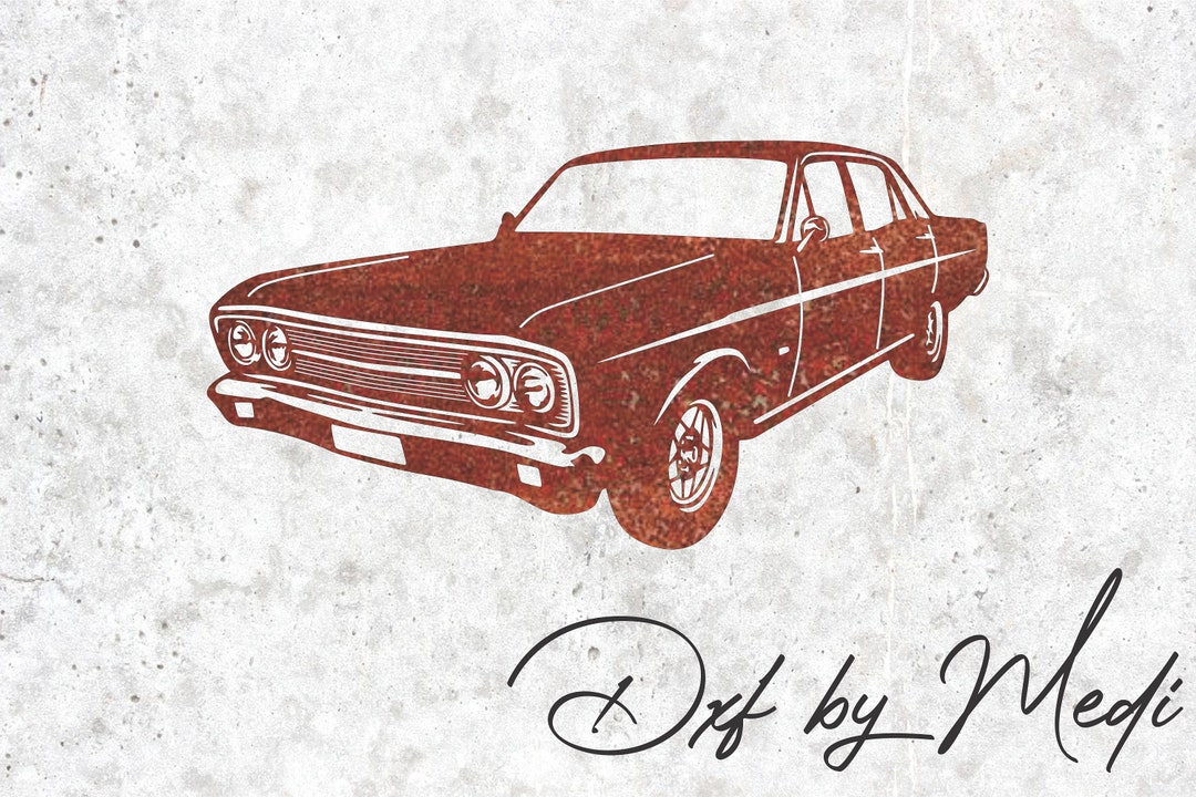 Classic Car DXF Svg Files for CNC Cutting - Vintage Auto Decor & DIY ...
