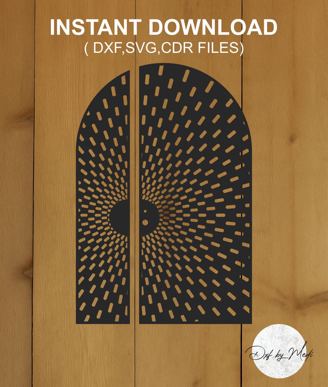 Arch Panel SVG DXF | Laser Cut Door Design | CNC Plasma File - Etsy
