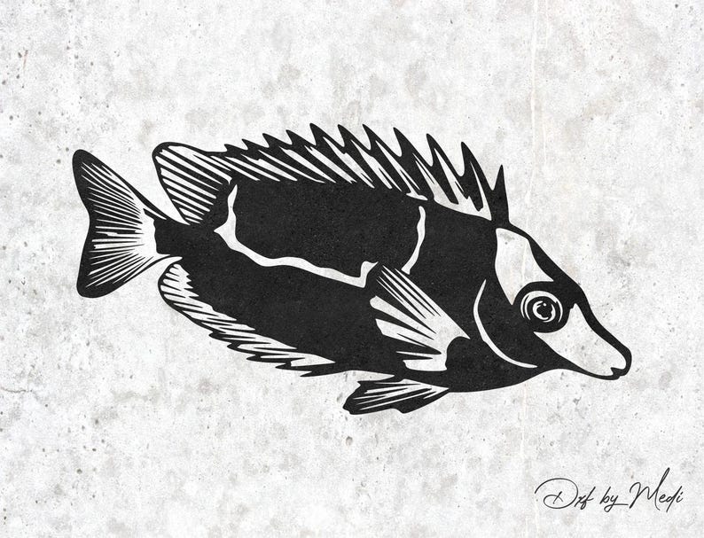 Triggerfish DXF & SVG Files | Ready-to-cut for CNC, Laser, Plasma ...