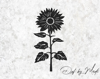Sunflower - SVG DXF Files for Plasma and Laser Cutting - Digital Files ...