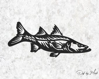 Tarpon Fish DXF & SVG Files | Ready-to-cut for CNC, Laser, Plasma ...