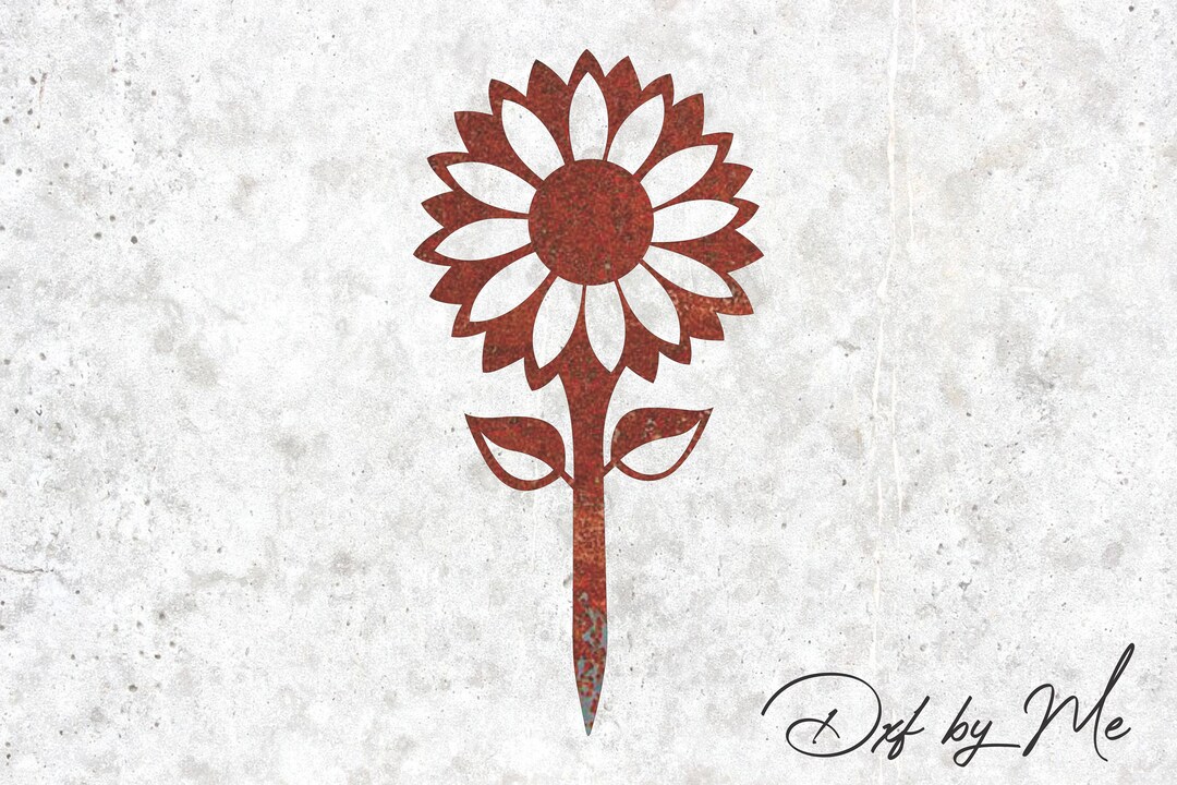 Stakes Sunflower - DXF SVG Files for Plasma Cnc Laser Waterjet Ready to ...