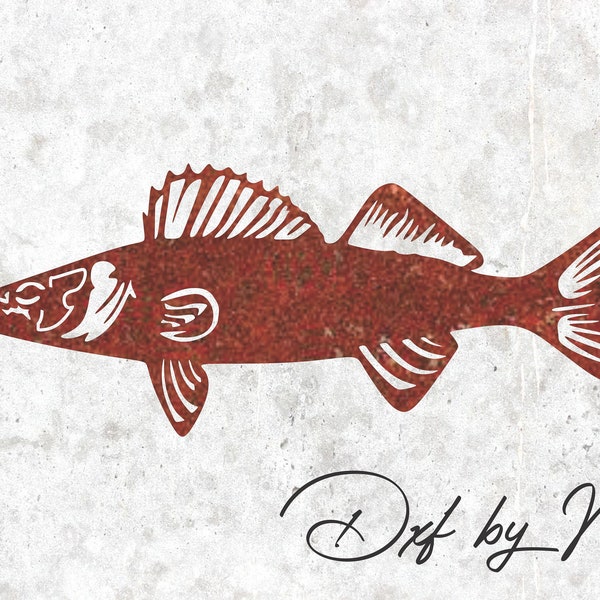 Walleye Dxf - Etsy