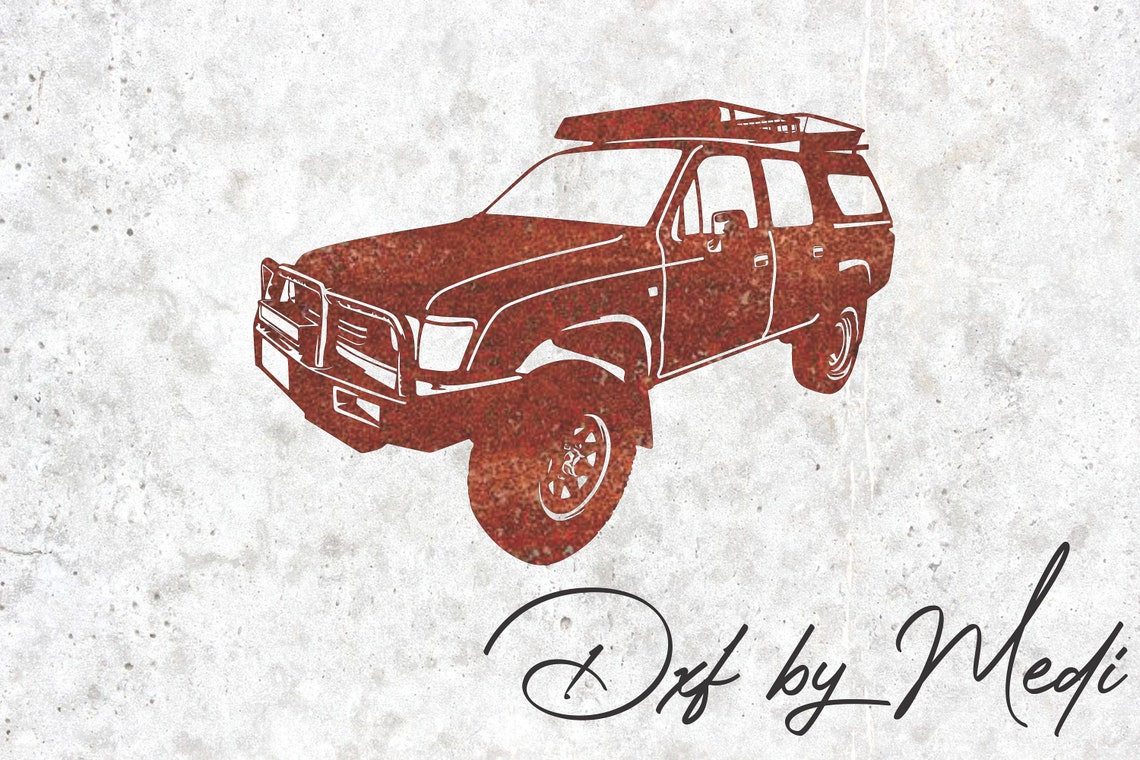 Car 4x4 Design - DXF SVG Files for CNC Plasma, Laser, and Waterjet ...