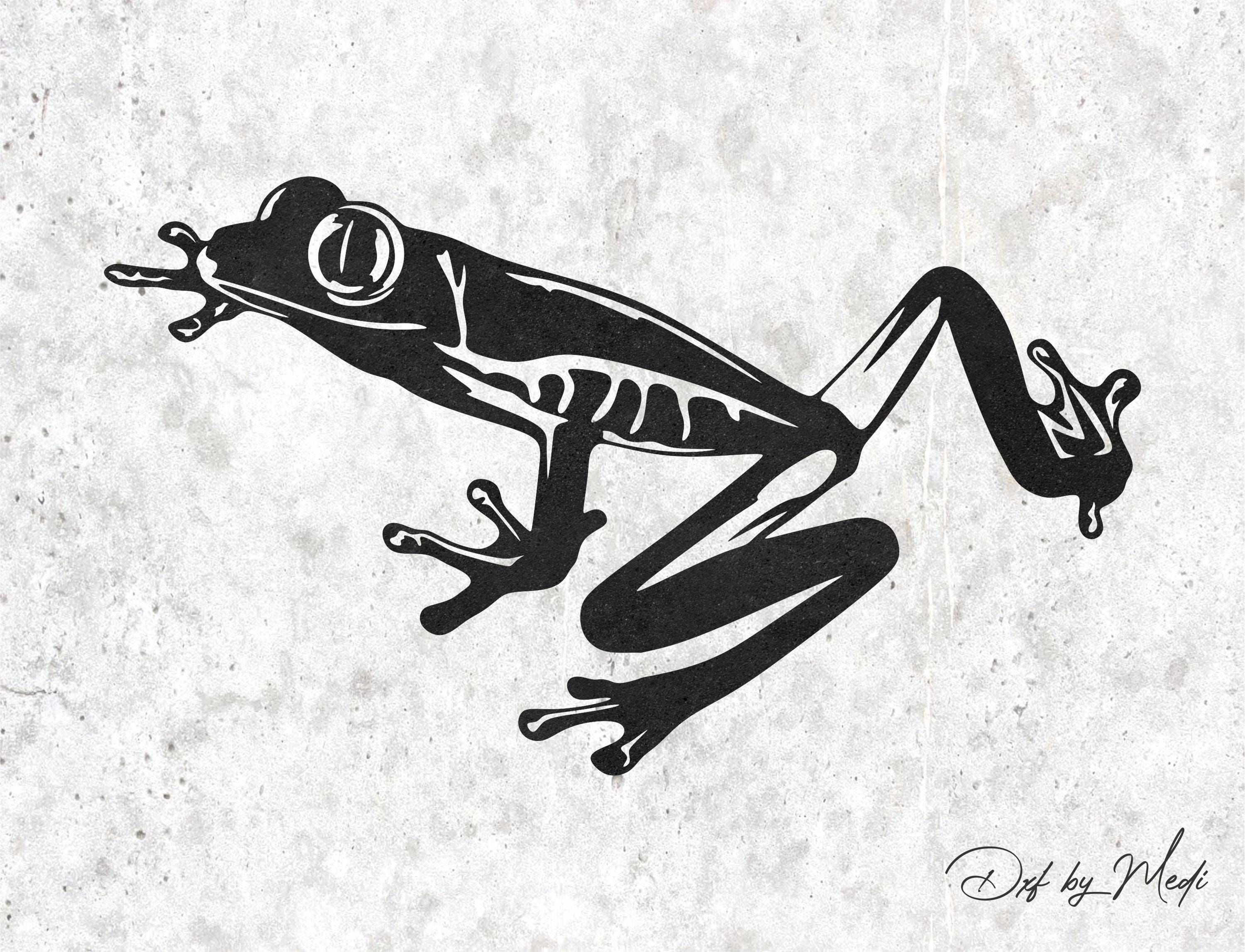 Frog Sign DXF & SVG Files | Ready-to-cut for CNC, Laser, Plasma ...
