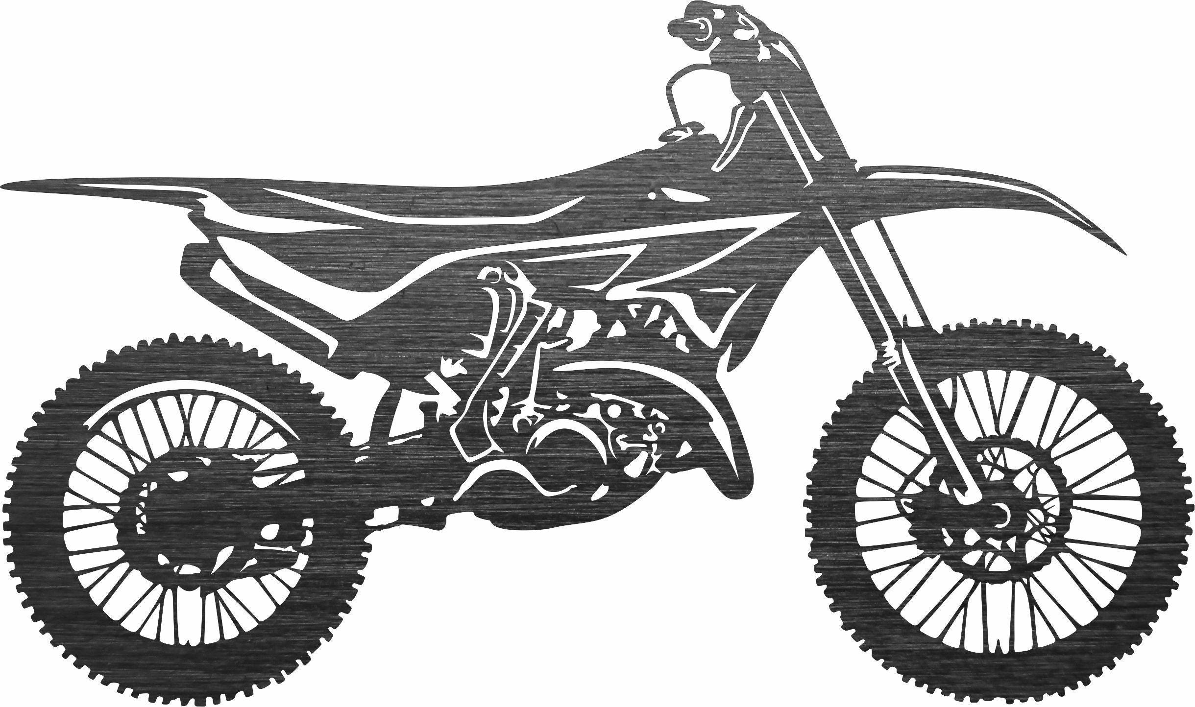 Motocross Silhouette SVG DXF File for Laser Cutting and CNC - Etsy
