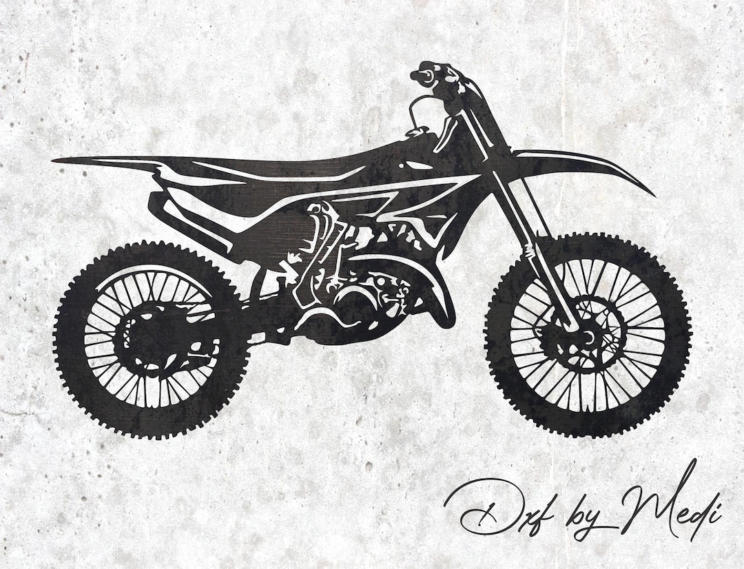 Motocross Silhouette - SVG DXF File for Laser Cutting and CNC - Etsy