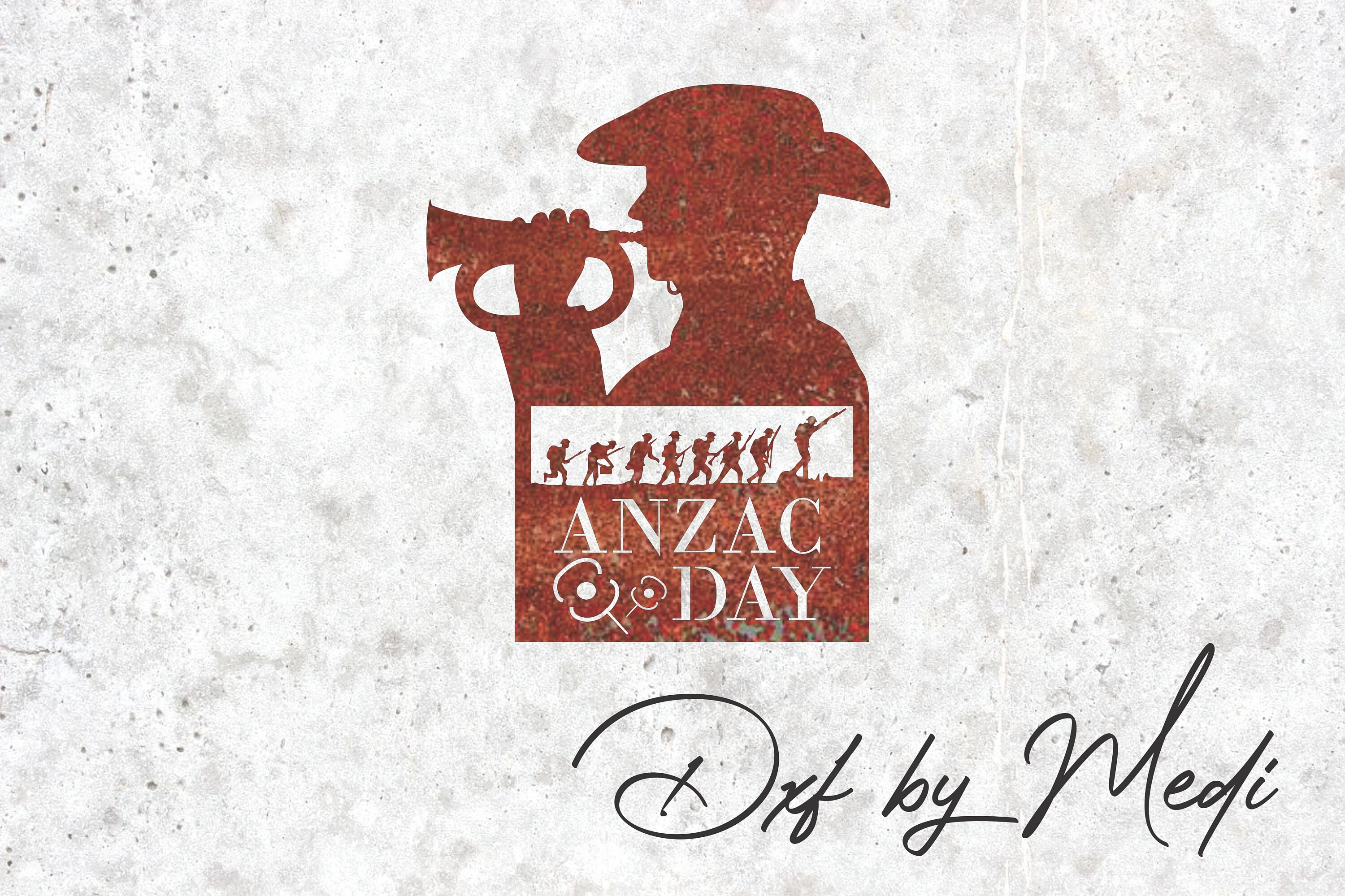 Anzac Soldier - DXF SVG Files for Plasma Cnc Laser Waterjet Ready to ...