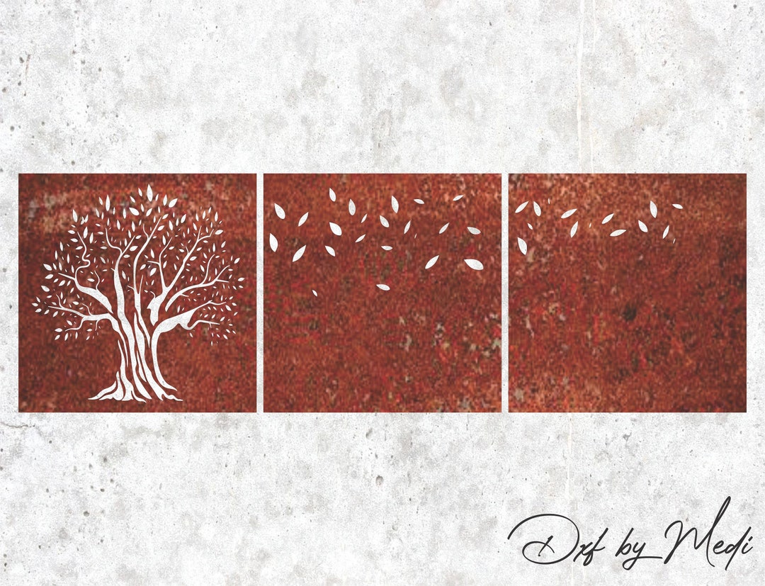 Tree Panels Wall Art - DXF SVG Files for Plasma Cnc Laser Waterjet ...