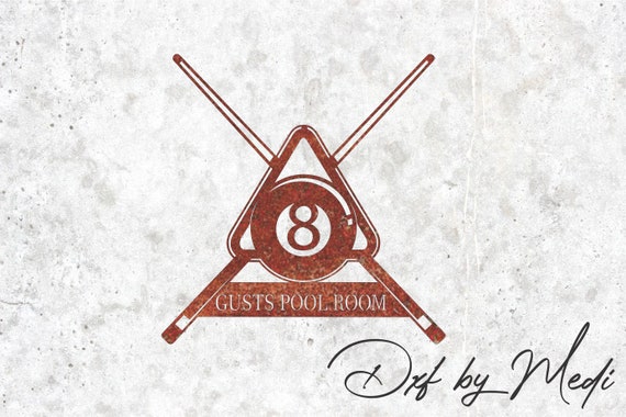 Pool Table Monogram DXF SVG Files for Plasma Cnc Laser - Etsy