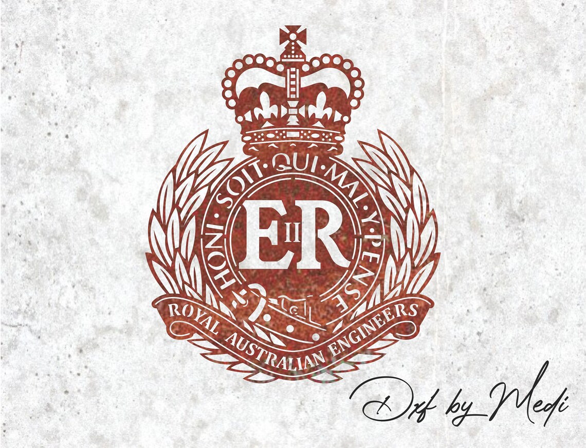 Australian Royal Engineers Logo - DXF SVG Files for Plasma Cnc Laser ...