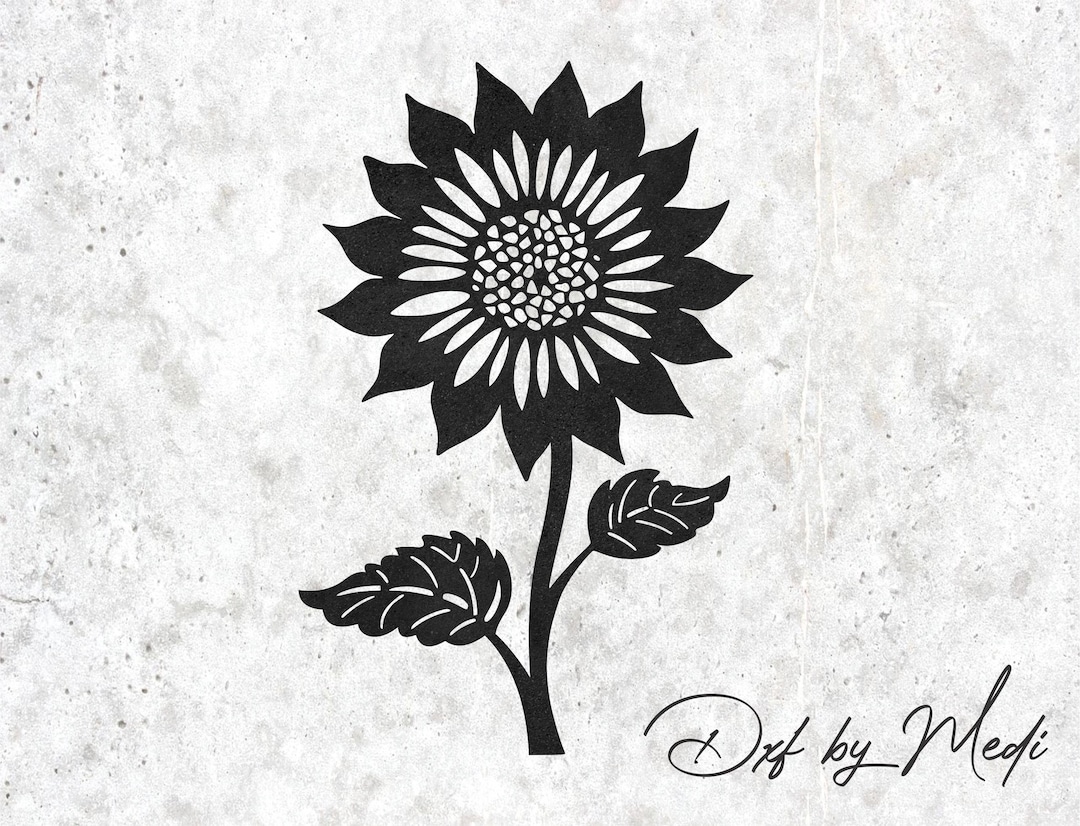 Sunflower - SVG DXF Files for Plasma and Laser Cutting - Digital Files ...