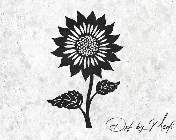 Sunflowers Panel - DXF SVG Files for Plasma Cnc Laser Waterjet Ready to ...