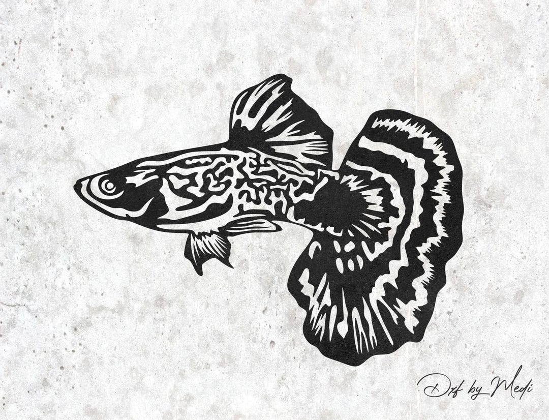Betta Fish DXF & SVG Files | Ready-to-cut for CNC, Laser, Plasma ...