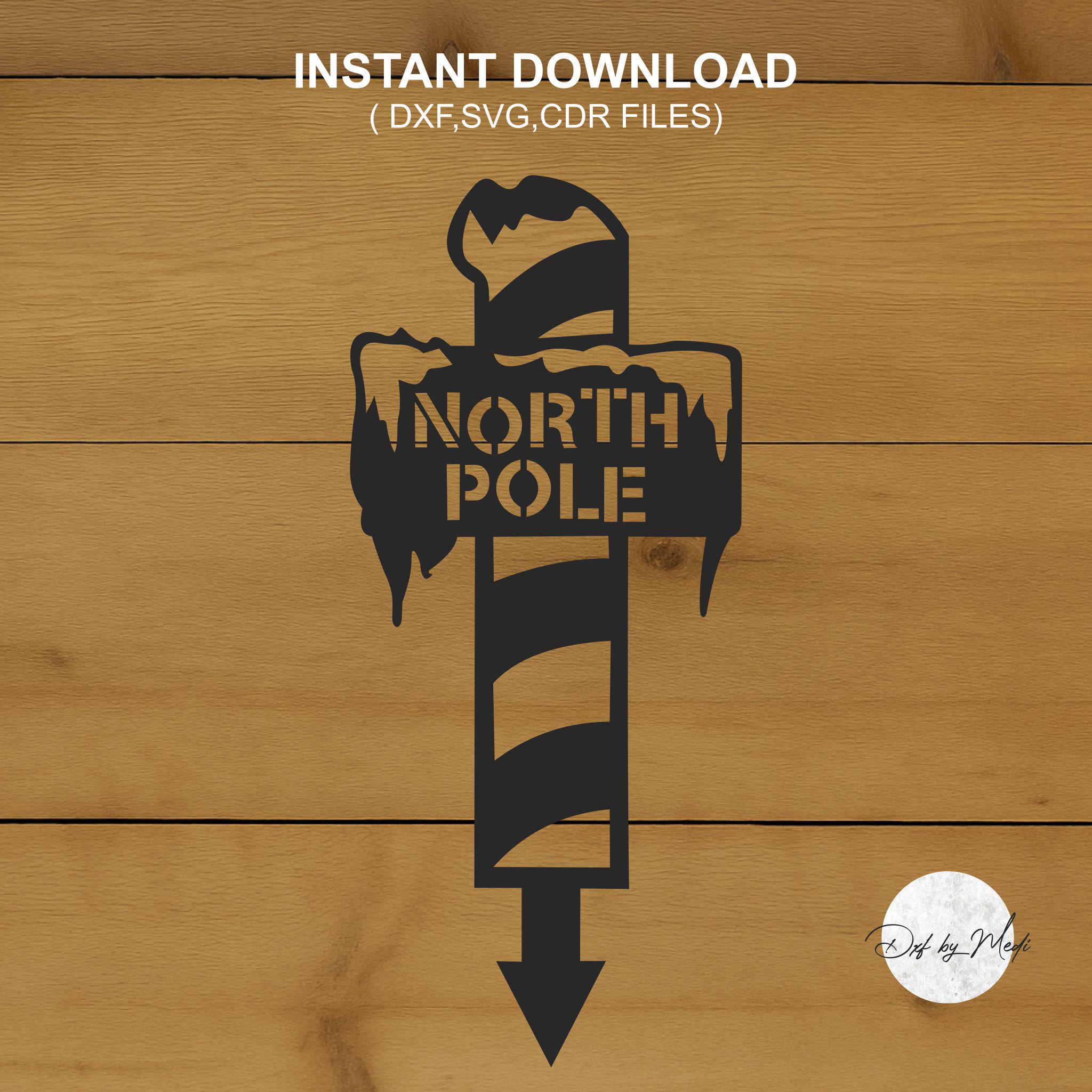 North-pole- DXF SVG Files for Plasma Cnc Laser Waterjet Ready to Cut ...