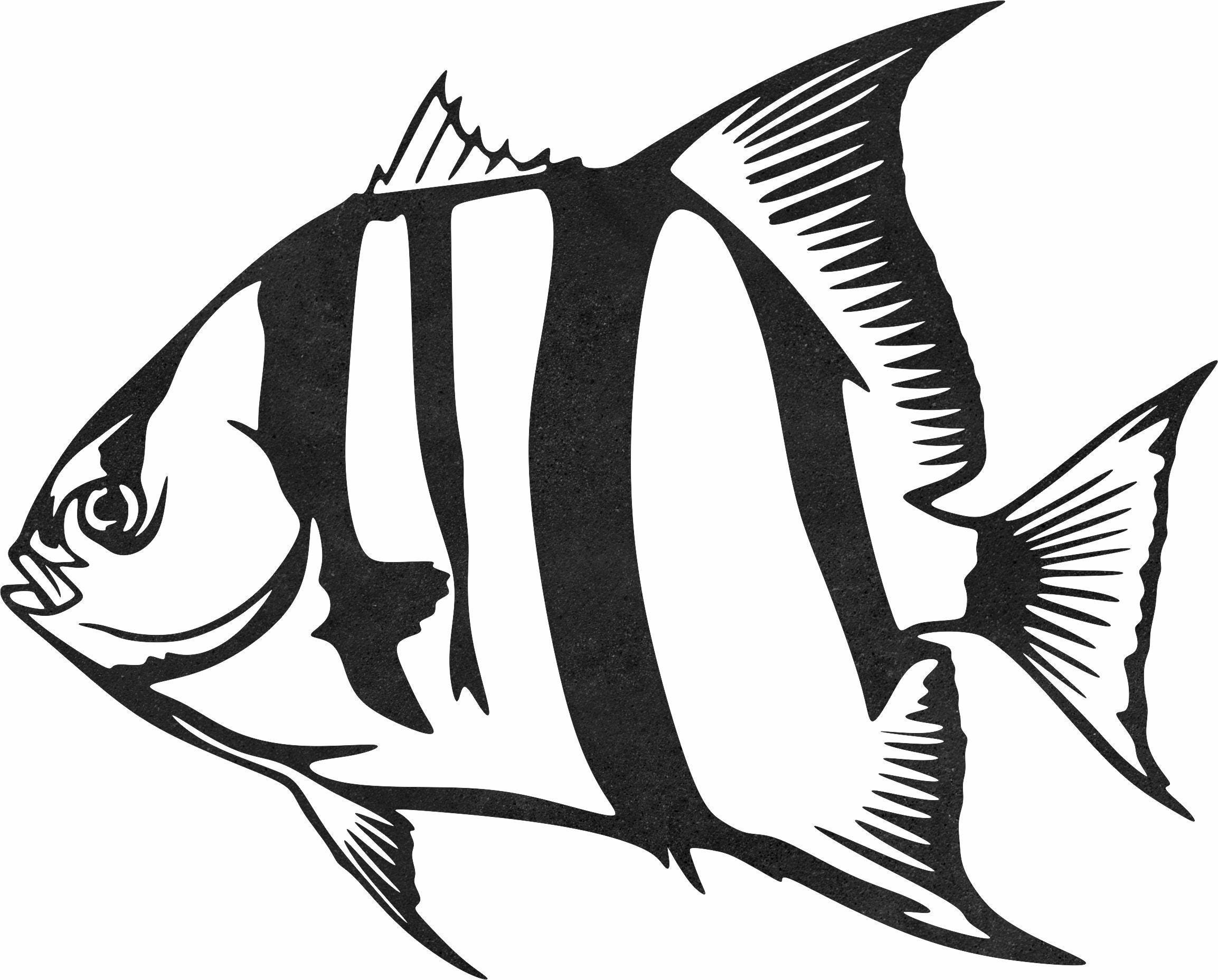 Angel Fish DXF & SVG Files Ready-to-cut for CNC, Laser, Plasma Digital ...