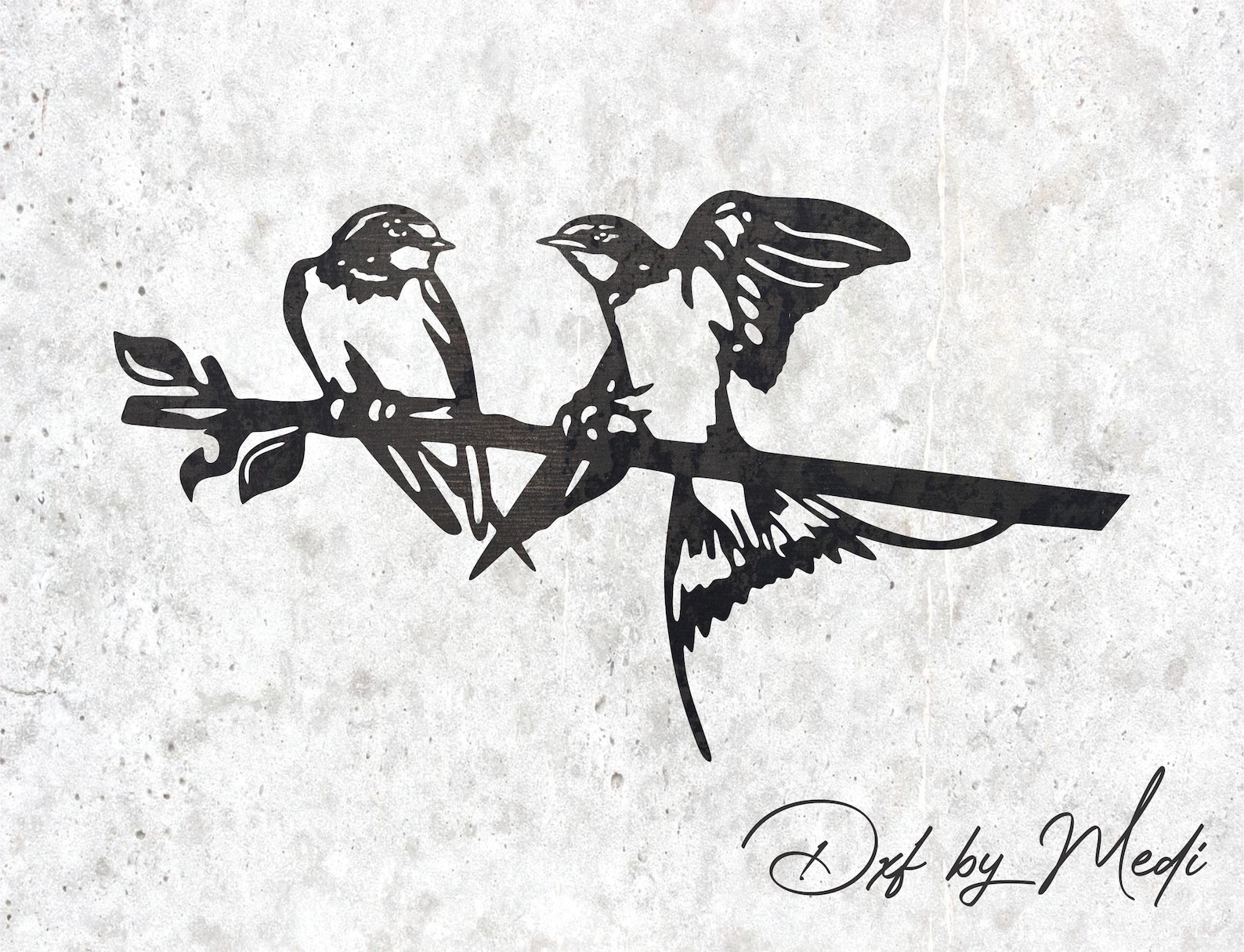 Birds on a Branch - Ready to Cut for Laser, Plasma, CNC Machines - Etsy
