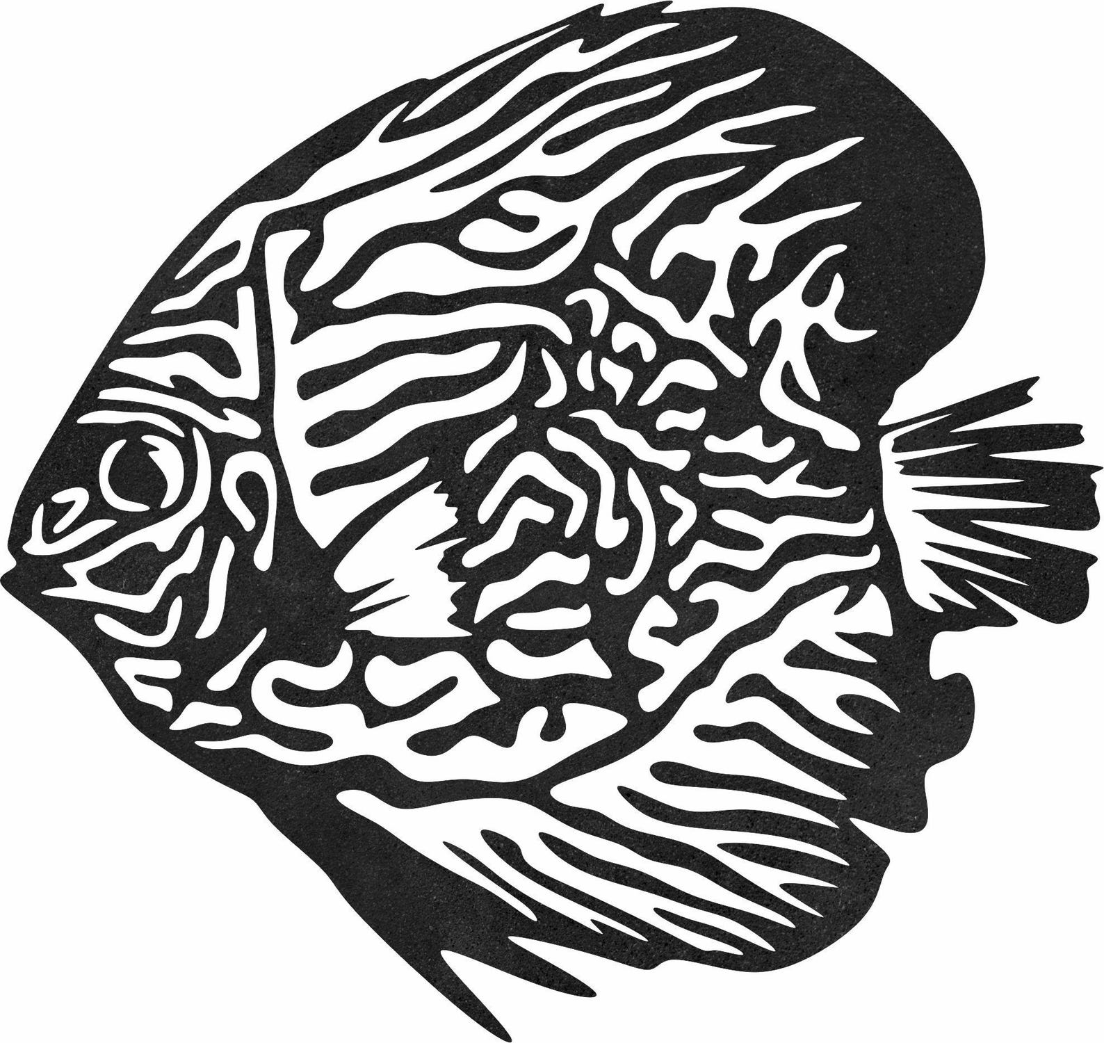 Discus Fish DXF & SVG Files | Ready-to-cut for CNC, Laser, Plasma ...