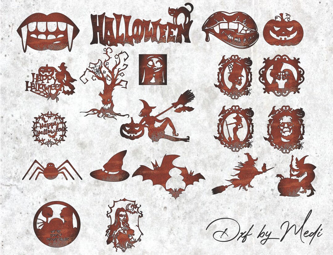 Halloween Pack, Spooky SVG Dxf Laser Cut File, for Cnc Plasma, Ready to ...
