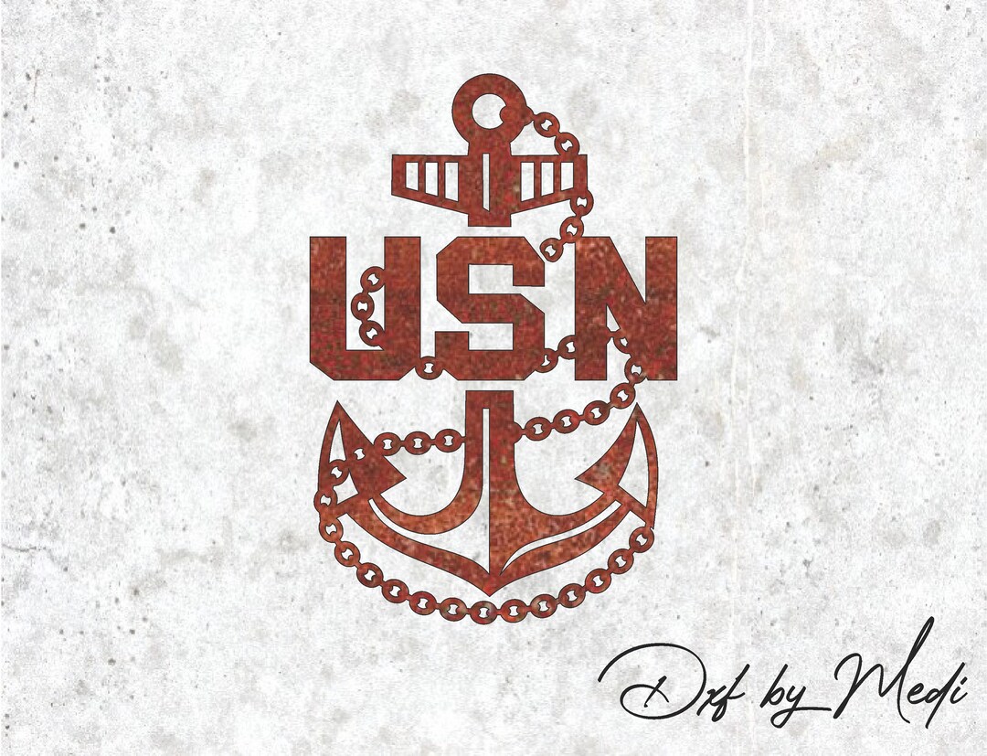 Marine Anchor DXF SVG File for Cnc Plasma Laser Cutting - Coastal Decor ...
