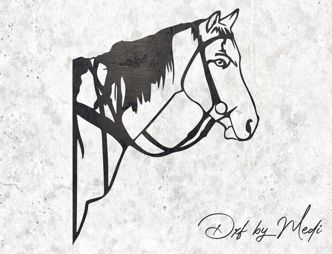 Horse Design | DXF SVG Files for CNC & Laser Cutting | Rustic Outdoor ...