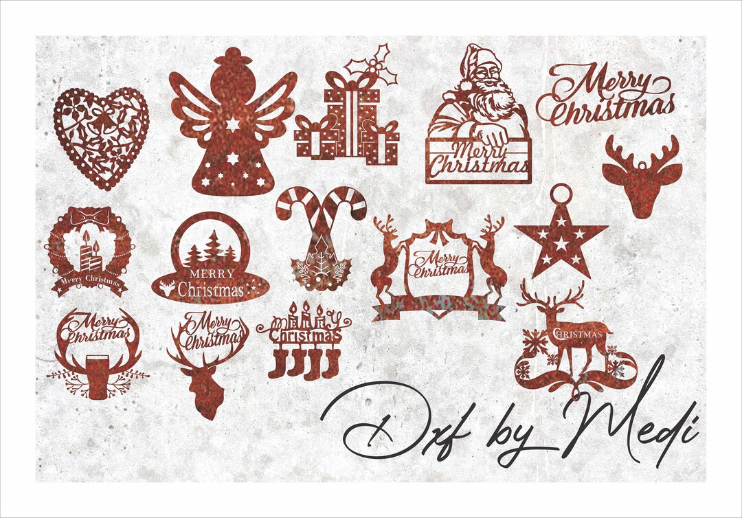Christmas Santa Wall Decor: CNC Laser Cut Files (DXF SVG) - Etsy
