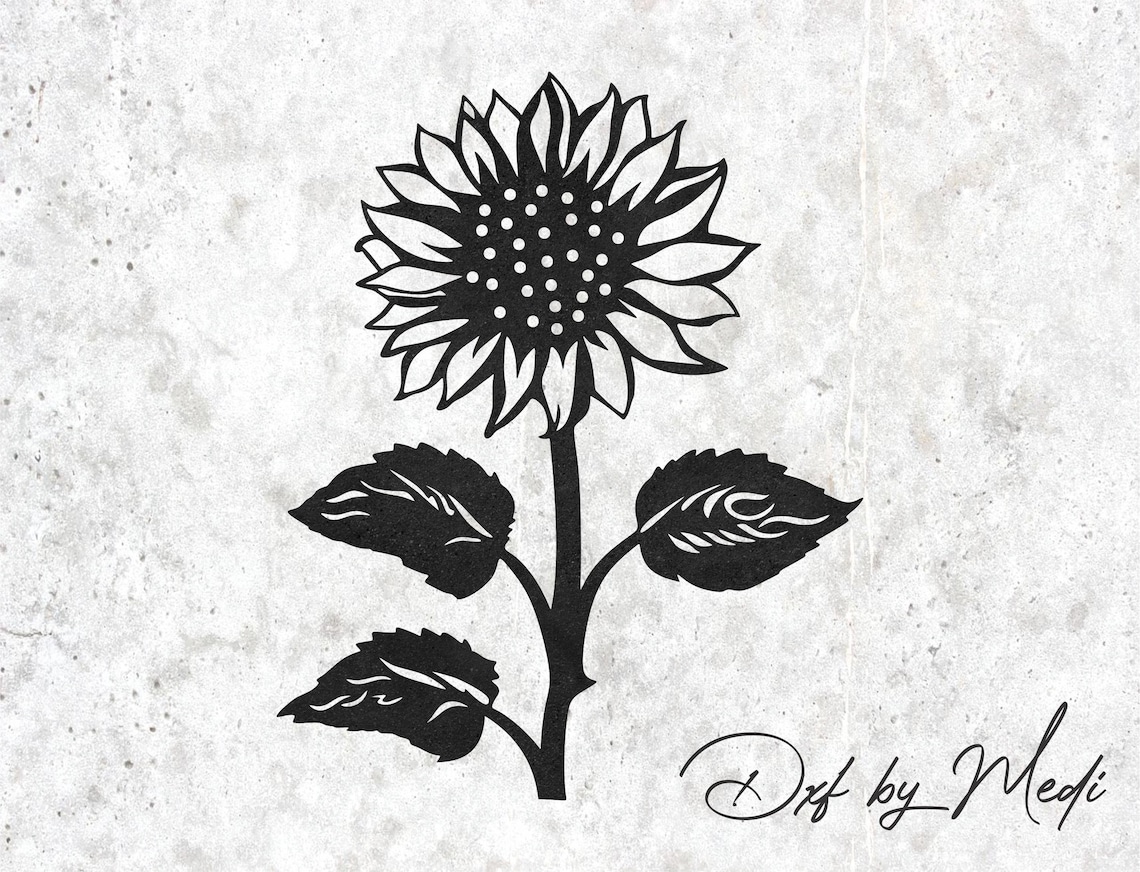 Sunflower - SVG DXF Files for Plasma and Laser Cutting - Digital Files ...