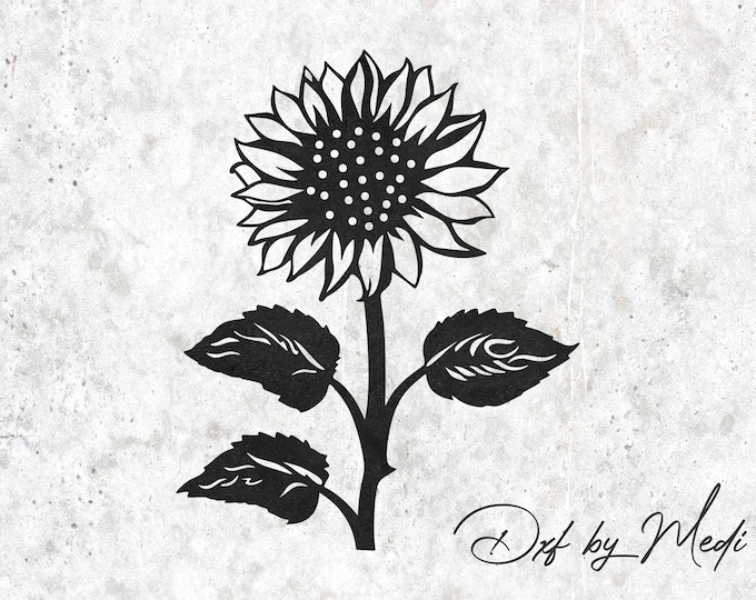 Sunflowers Panel - DXF SVG Files for Plasma Cnc Laser Waterjet Ready to ...