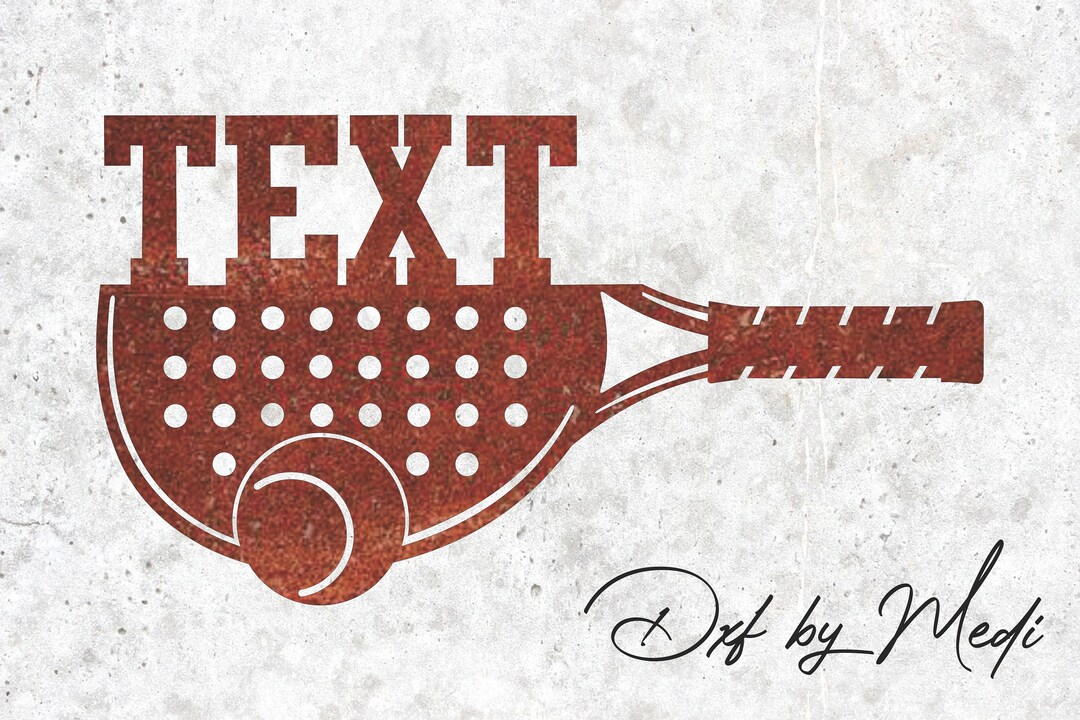 Buy Monogram Tennis Racket DXF SVG File: CNC Laser Cut Sports Decor ...