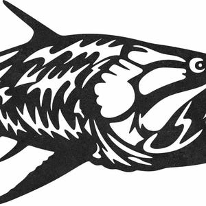 Tarpon Fish DXF & SVG Files | Ready-to-cut for CNC, Laser, Plasma ...