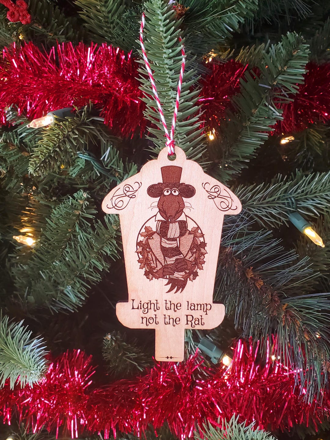 The Muppet Christmas Carol Ornament | Rizzo the Rat Ornament | Light ...