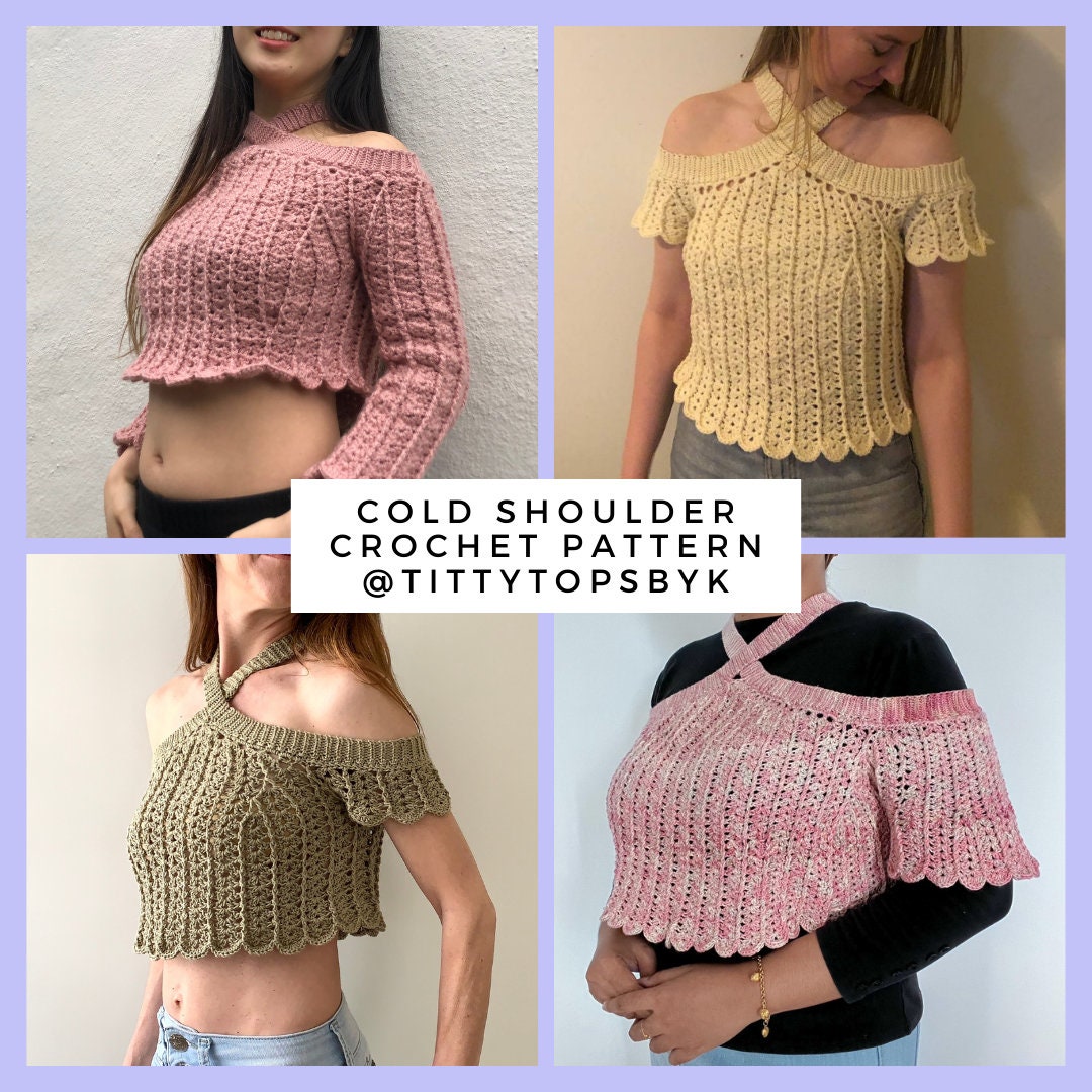 Cold Shoulder Sweater/top Crochet Pattern (PDF ONLY) - Etsy