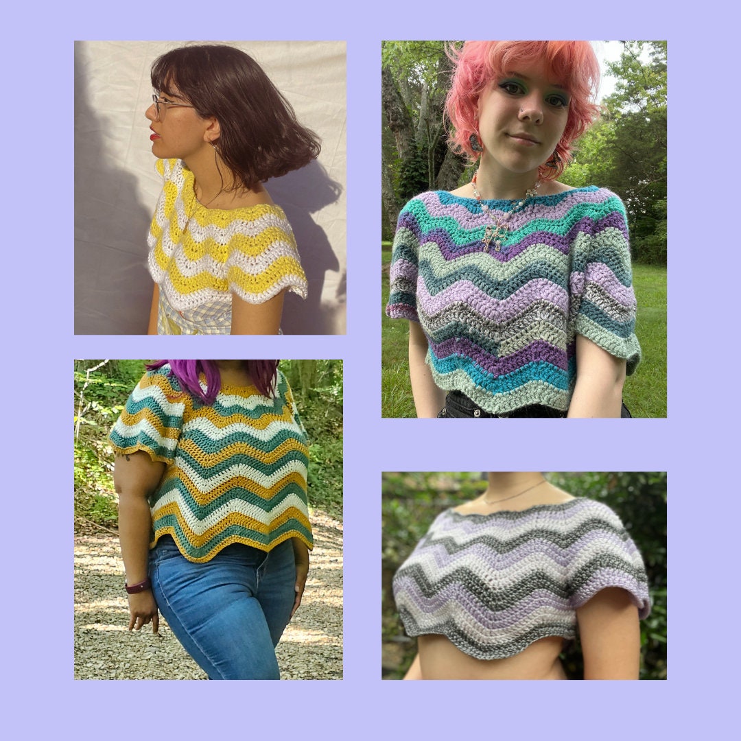 Wavy 3-in-one Crochet Tessellate Top/dress Pattern (PDF ONLY) - Etsy
