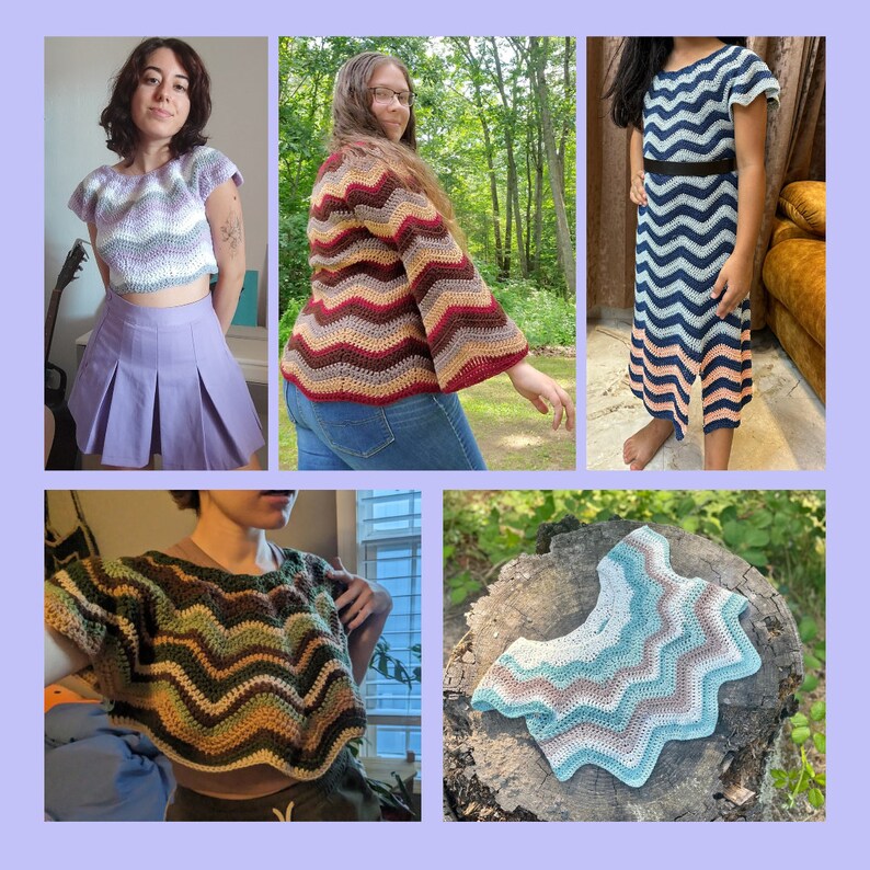 Wavy 3-in-one Crochet Tessellate Top/dress Pattern (PDF ONLY) - Etsy