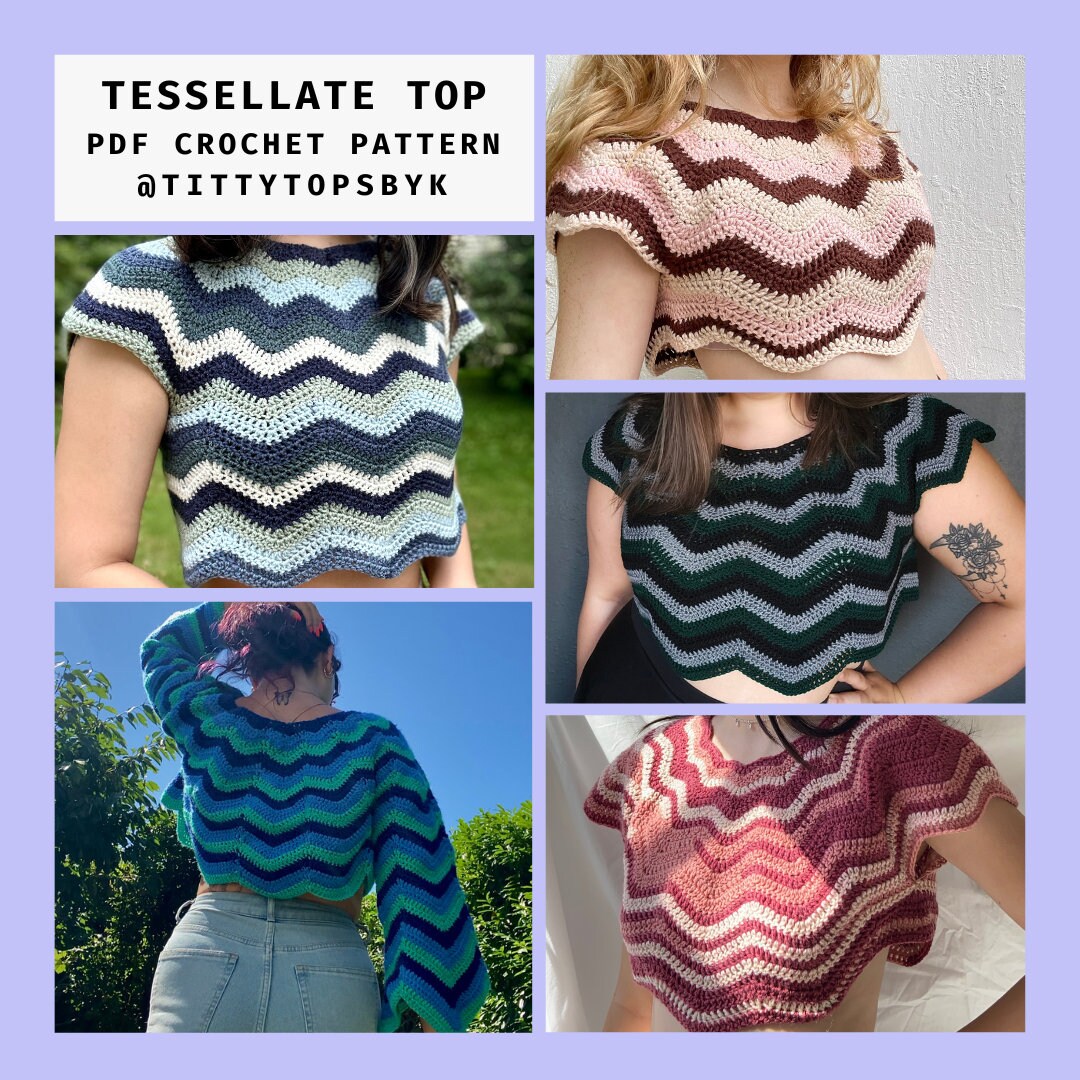 Wavy 3-in-one Crochet Tessellate Top/dress Pattern (PDF ONLY) - Etsy