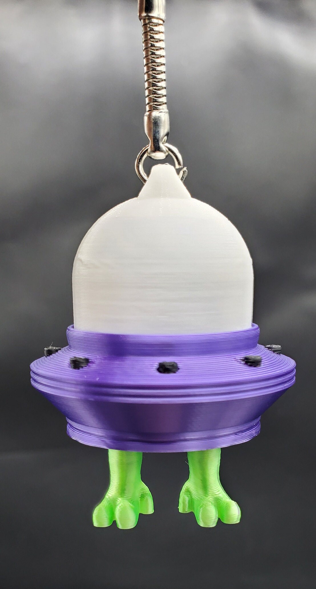 UFO Keychain With Dangling Legs - Etsy