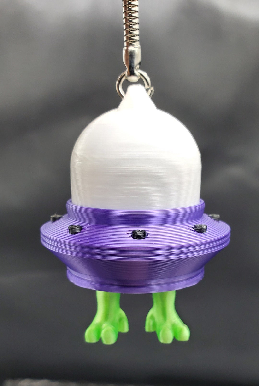 UFO Keychain With Dangling Legs - Etsy